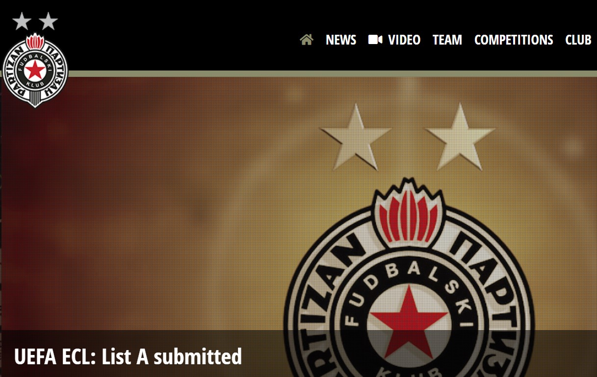 Partizan Belgrade - srpski fudbalski velikan - Sport Srbija